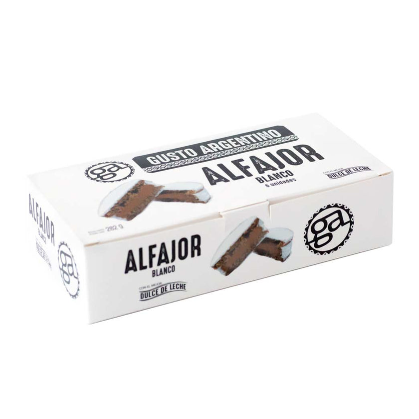 Alfajor Blanco 6uds - Gusto Argentino